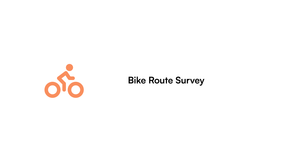 Bike Route Survey